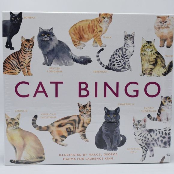 Laurence King | Games | Cat Bingo By Marcel George English Cards ...